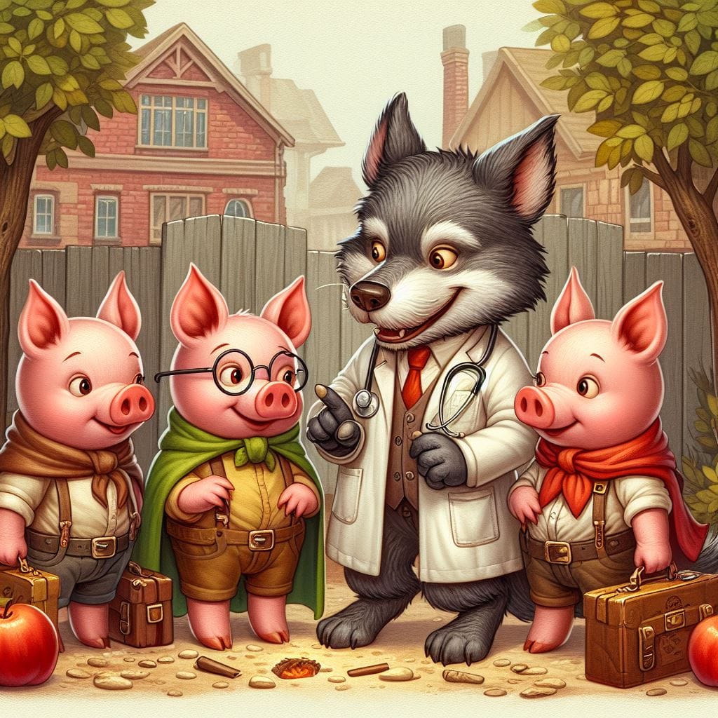 Il lupo e i tre porcellini vegetariani - Eugenio Ruberto