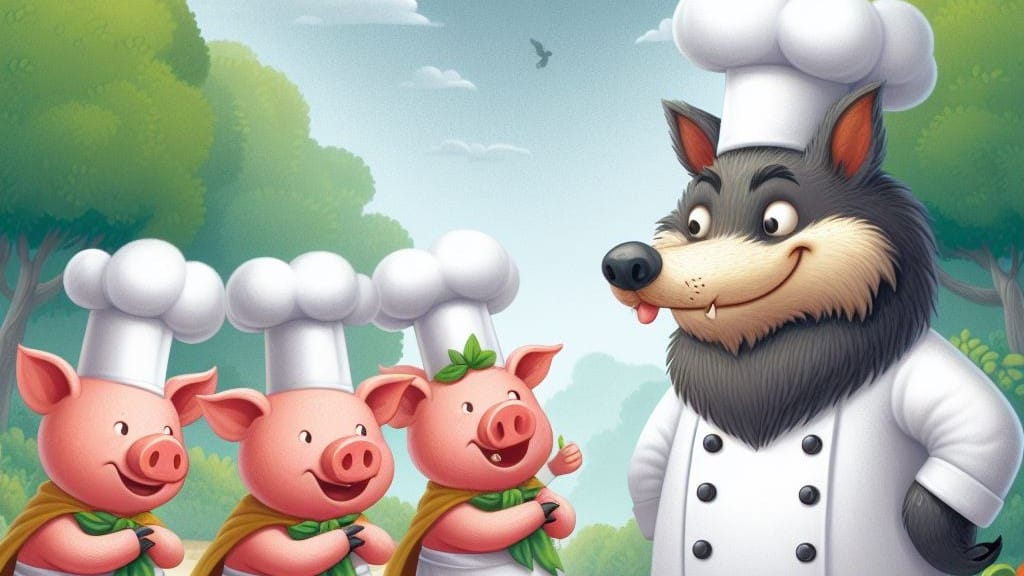 Il lupo e i tre porcellini vegetariani - Eugenio Ruberto